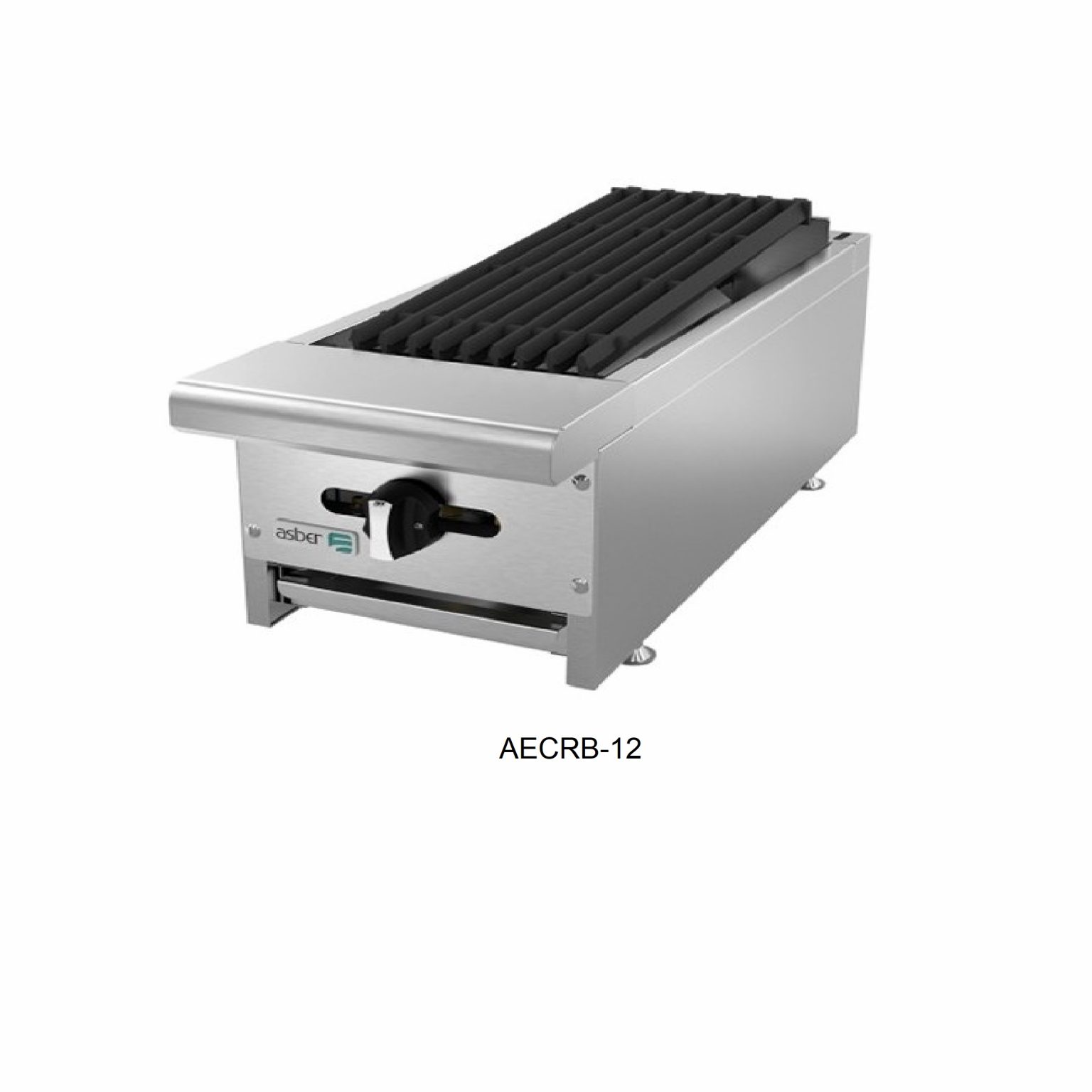 Asador a gas con cercha piedra volcánica asber